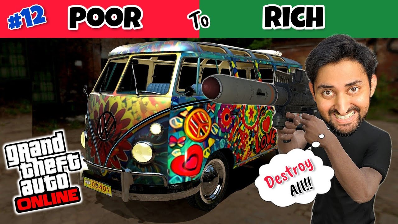 DAY 12 - POOR TO RICH GTA ONLINE | EPISODE #12 | FIRST DOSE MISSION 5 ...