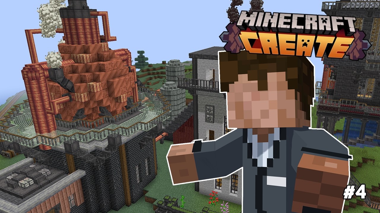 Building a LAVA farm for my XP farm in the CREATE MOD - YouTube