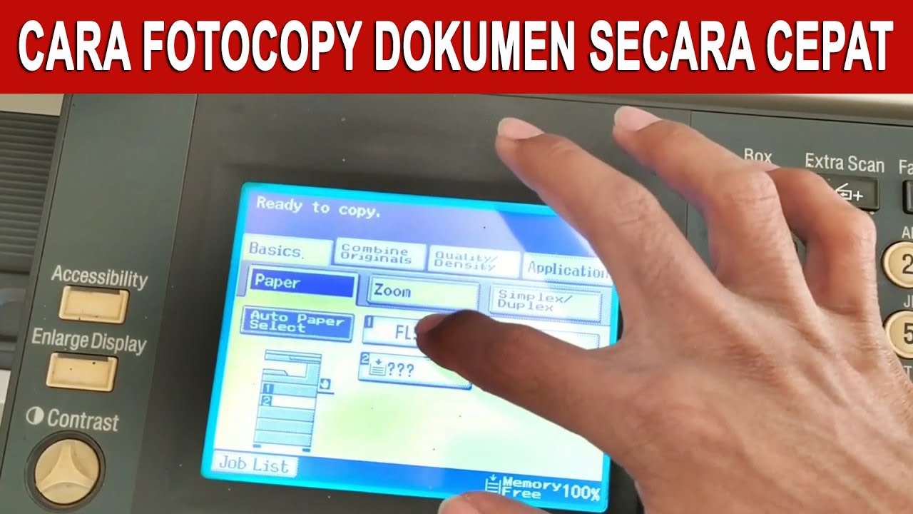 CARA FOTOCOPY DOKUMEN SECARA CEPAT - YouTube