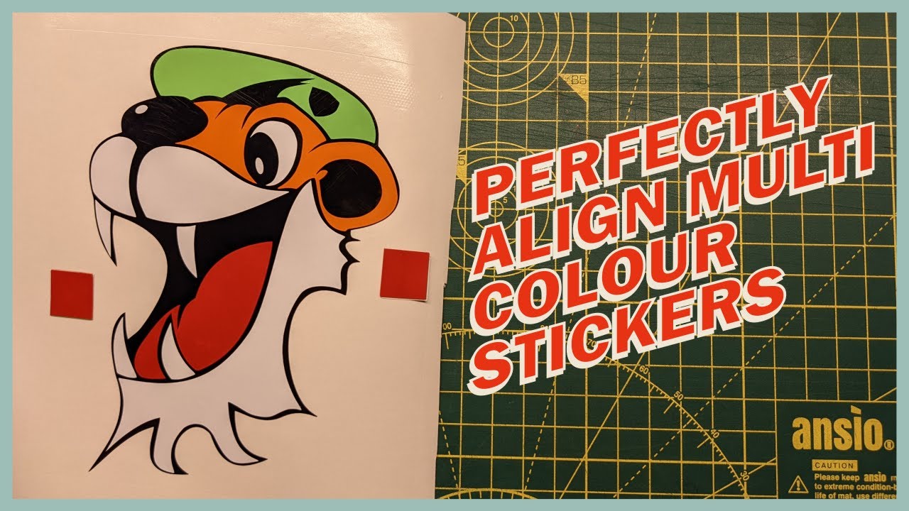 How To Use Registration Marks With Stickers - YouTube