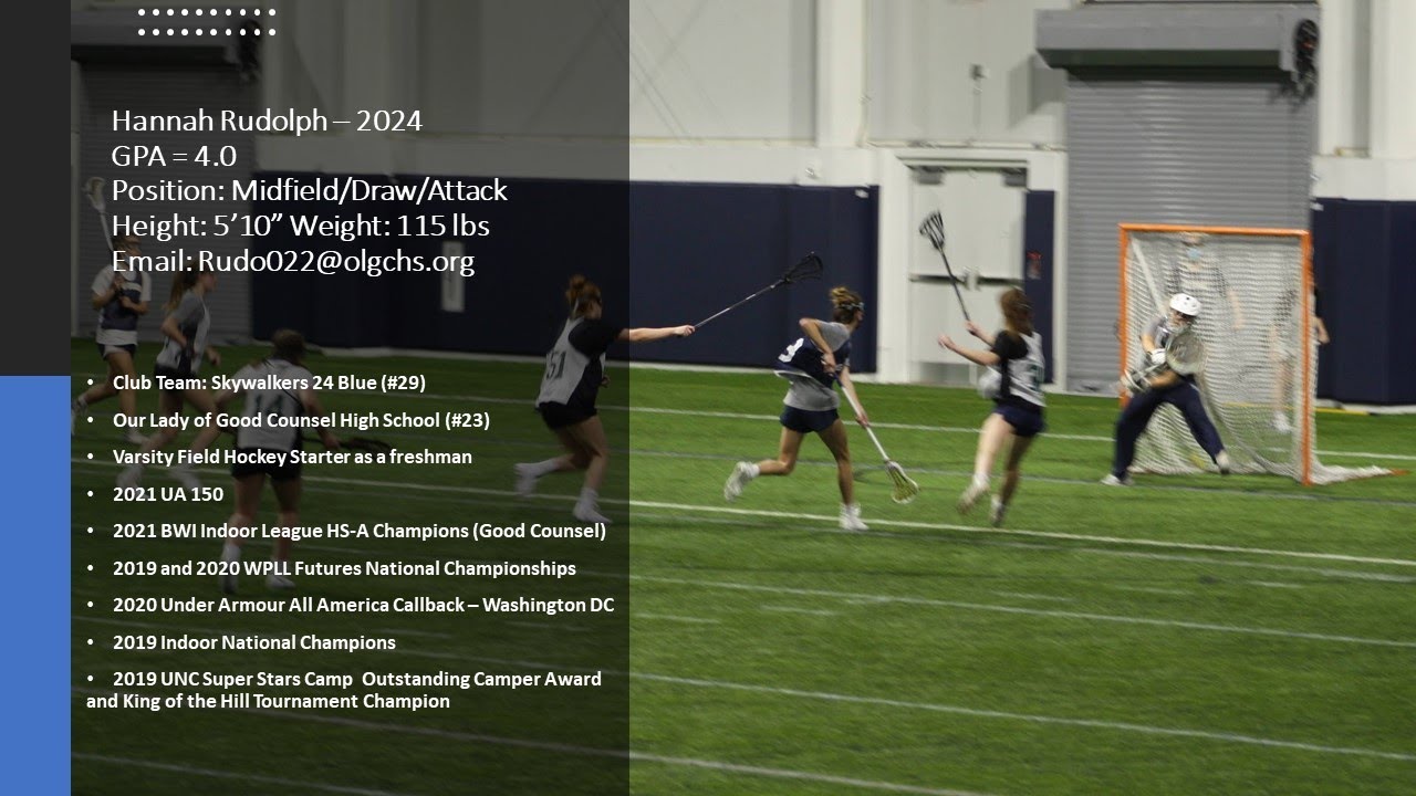 Hannah Rudolph 2024 - Good Counsel 2021 Spring Preseason Highlights ...