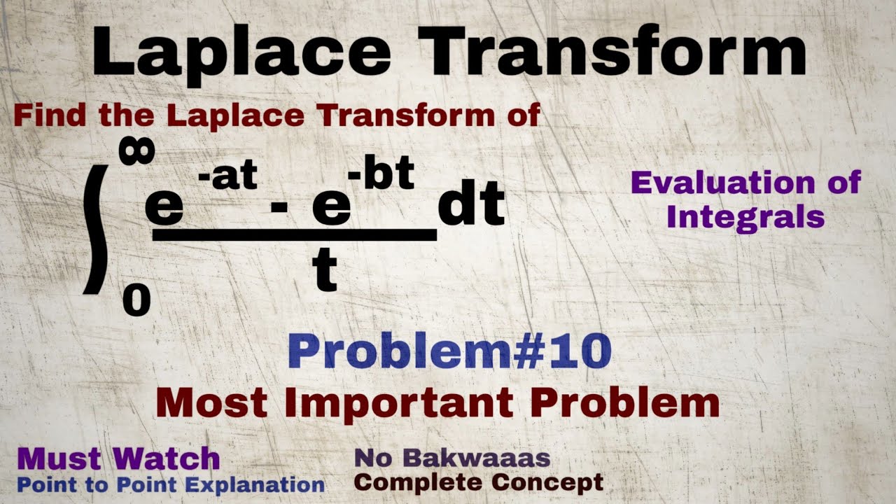 16. Laplace Transform | Complete Concept and Problem#10 | Most ...