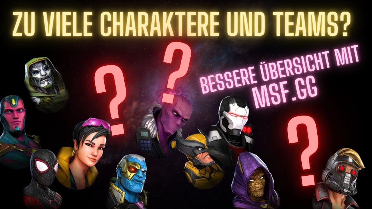 Äußerst hilfreich Roster und Team Planung mit msf.gg - MARVEL Strike ...