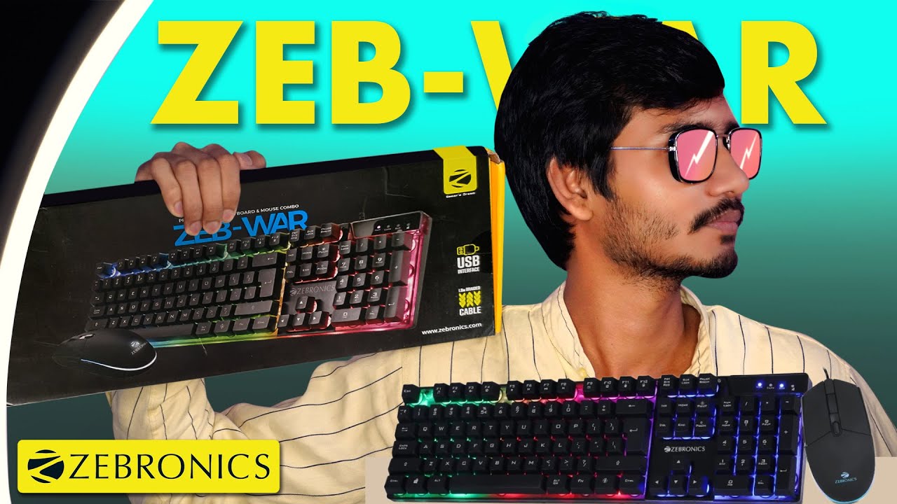 Zebronics Zeb War Keyboard And Mouse Combo Unboxing and Review 🔥🔥🔥 ...