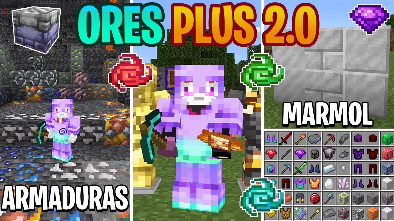 MAS MINERALES, ARMADURAS para MINECRAFT PE 1.18 - ORES ADDON para ...