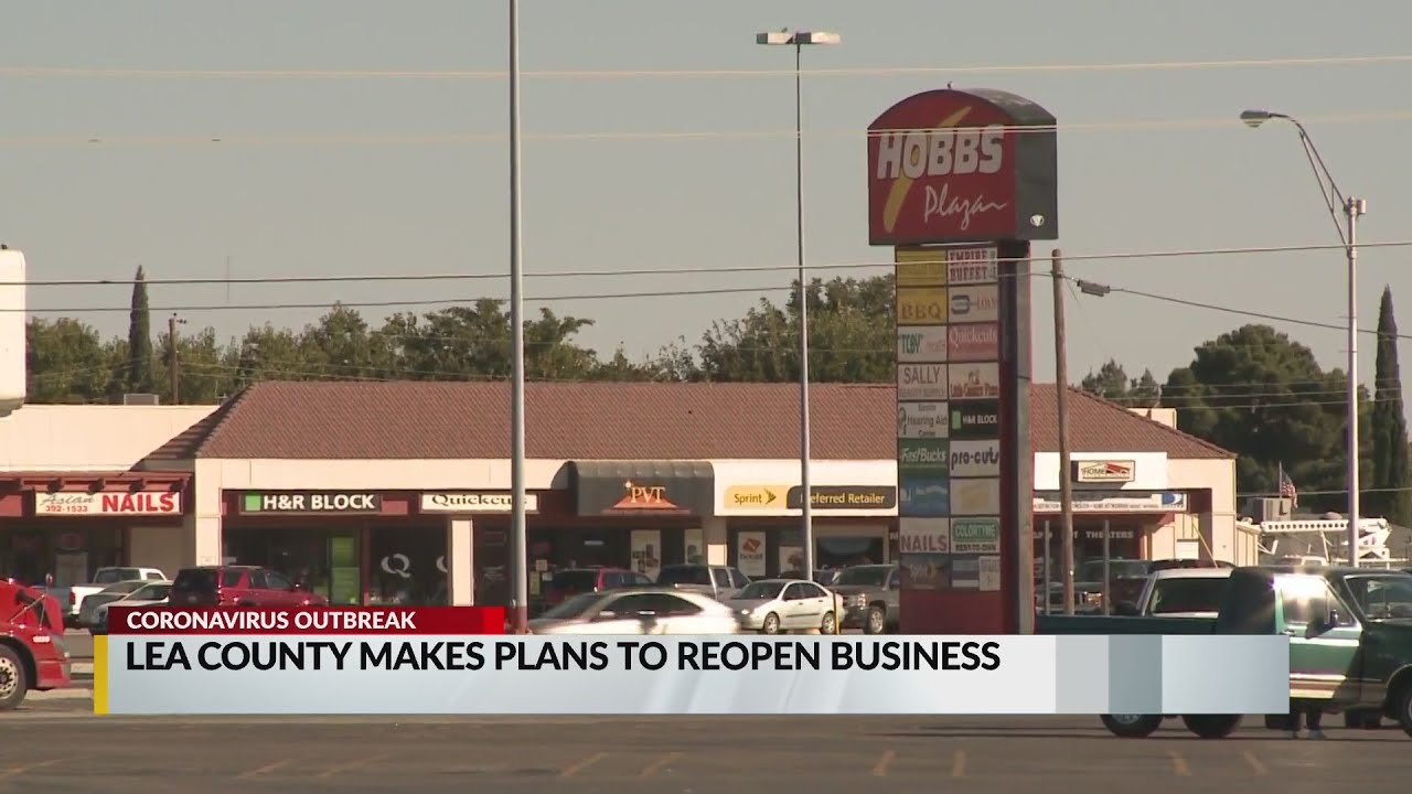 Lea County makes plans to reopen business - YouTube