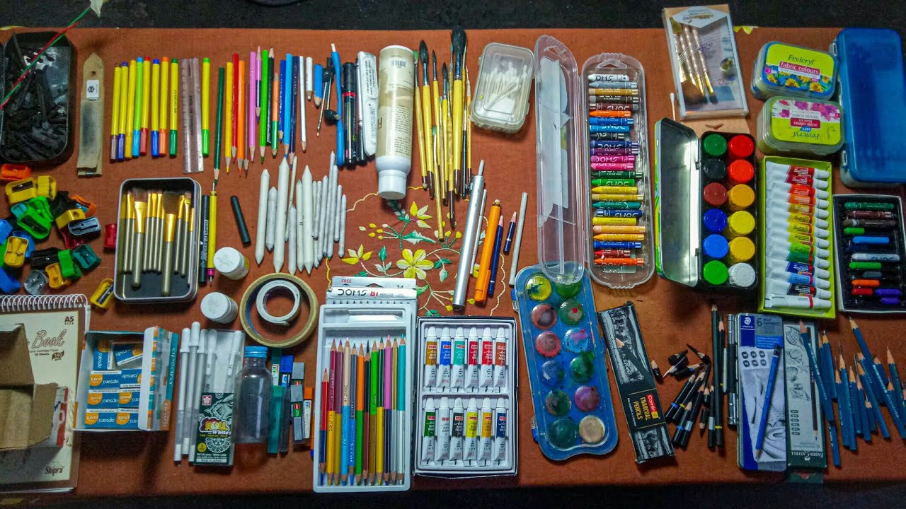 My all sketching tools 2021 - YouTube