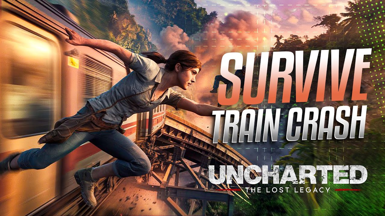 HOW I SURVIVE EPIC TRAIN CRASH SCENE | UNCHARTED : THE LOST LEGACY ...