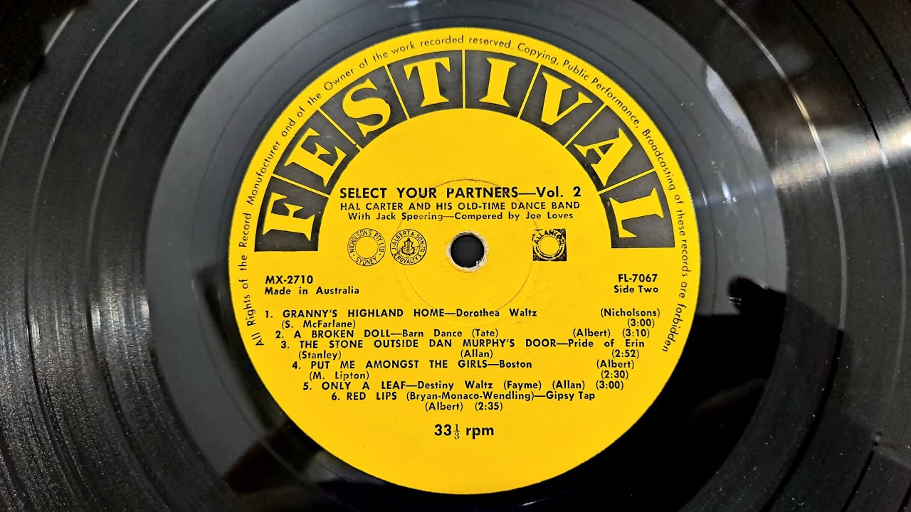 Put Me Amongst The Girls. Hal Carter Old Time Dance Band. Vocal: Jack ...