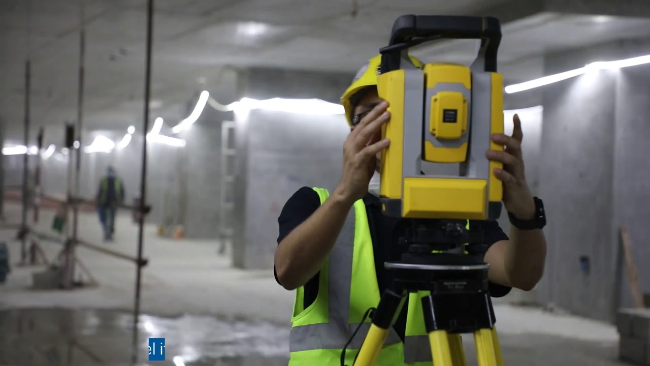 Trimble Robotic Total Station (RTS) Setting Out- BIM to field - YouTube