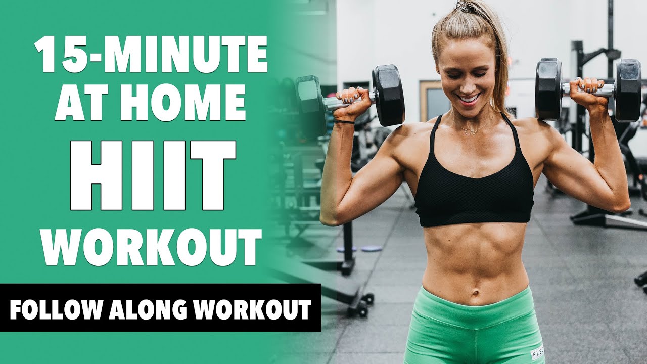 15-MINUTE HIIT WORKOUT | DUMBBELLS & BODYWEIGHT WORKOUT - YouTube