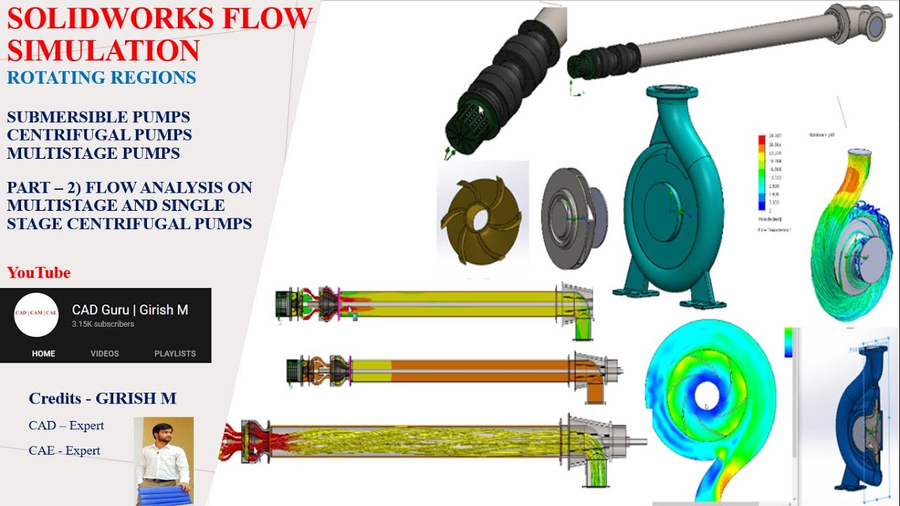 Part-2) Flow Analysis on single stage and multistage Submersible Pumps ...
