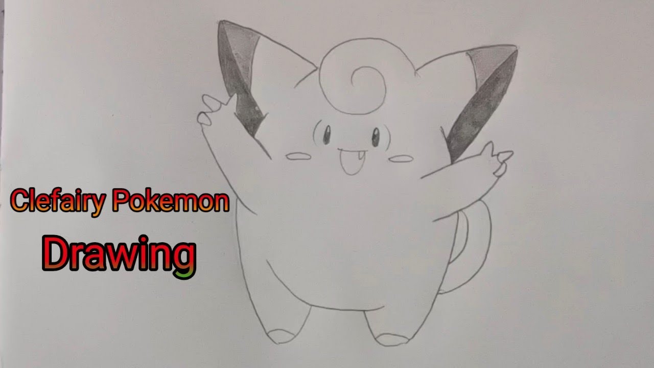 How to Draw Pokemon Clefairy | Draw fairy type Pokemon. - YouTube