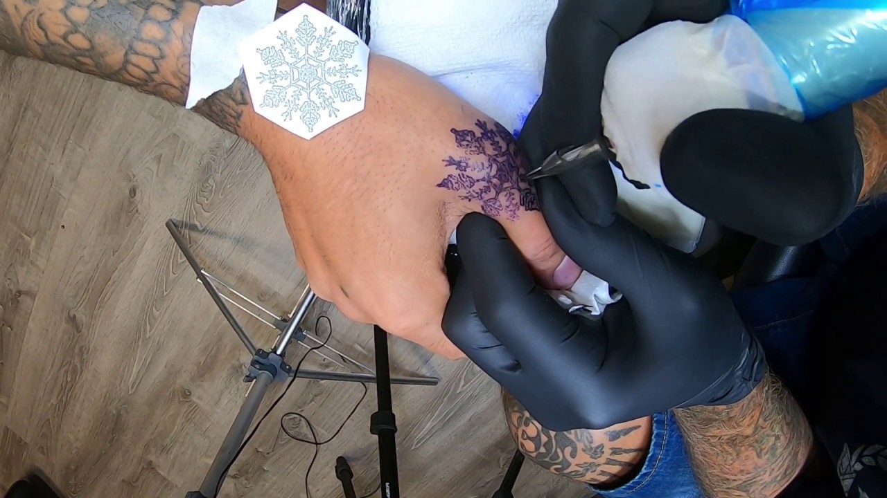 Finger Micro tattoo TIMELAPSE - YouTube
