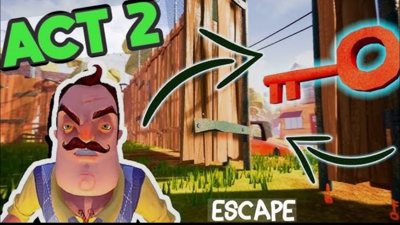 Hello neighbour act 2 in roblox - YouTube