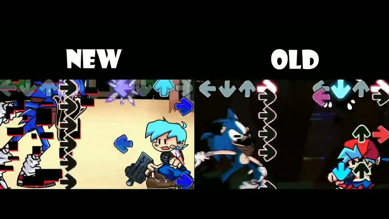 FNF VS Sonic Corrupted Generations OLD vs New - YouTube