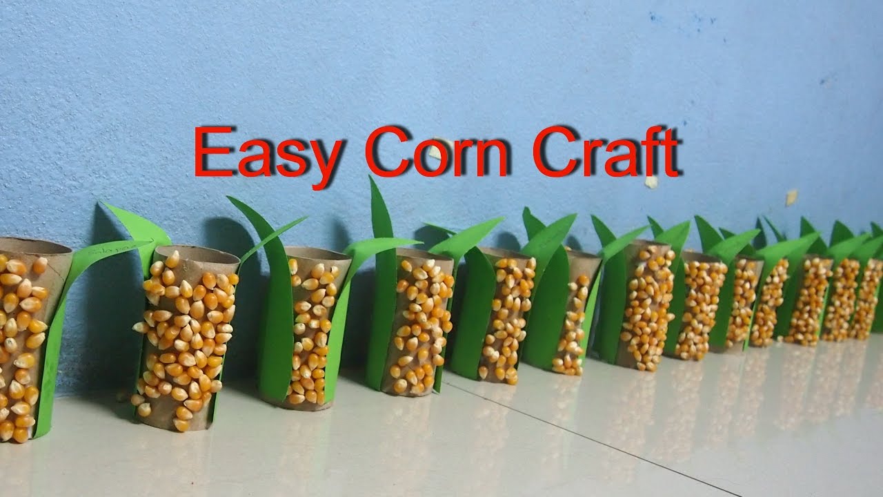 Easy Kindergarten Corn Craft | Paper Towel Roll - YouTube