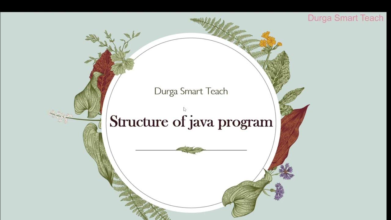 Structure of JAVA program - YouTube