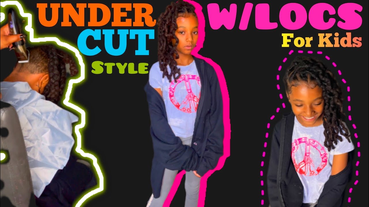 #Braidout Undercut Loc Style | Maintenance for Kids W/Locs - YouTube