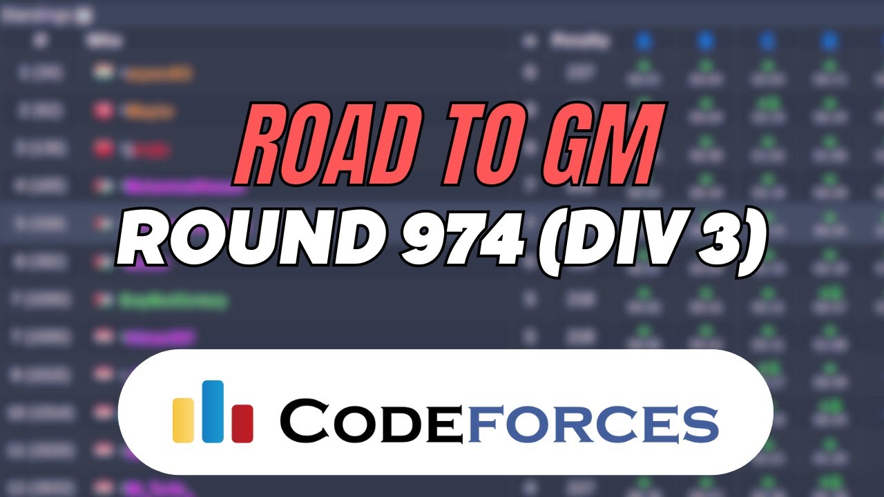 Codeforces Round 974 (Div 3) (Solved ABCDEFH) - YouTube Codeforces Round 974 (Div 3) (Solved ABCDEFH) - YouTube