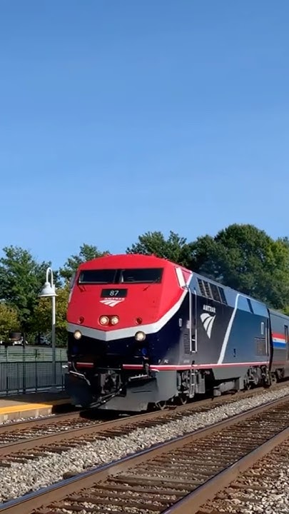 AMTK Phase 7 P42DC pulling into the station #amtrak #csx #railfanning #railroad #shorts - YouTube