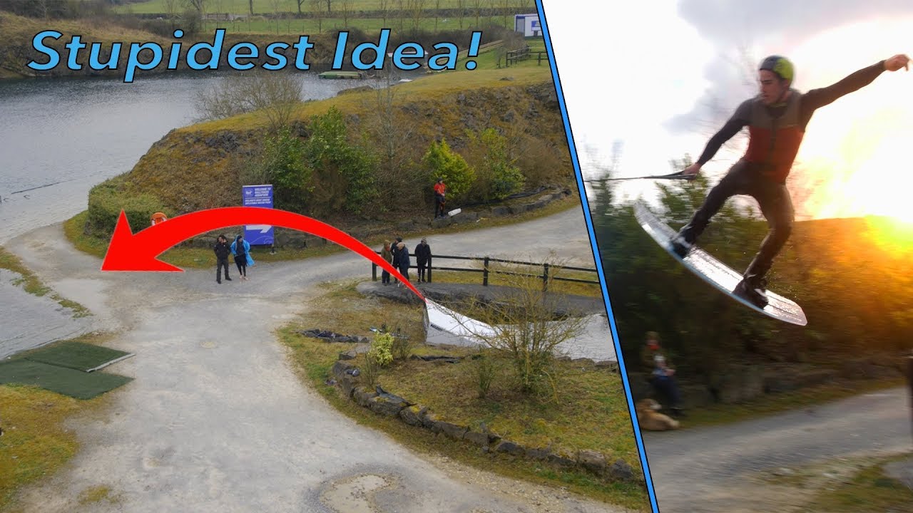 40FT ROAD JUMP - WAKEBOARDING CHALLENGE - YouTube