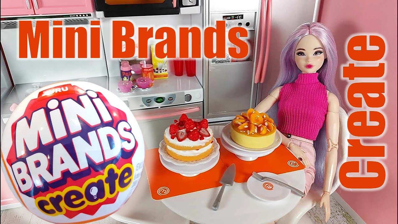 Making Mini Brands Create & Getting a New Kitchen Set - YouTube