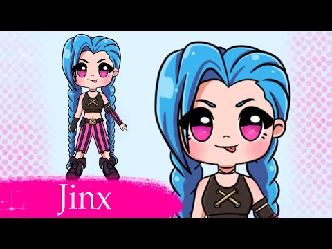 How to Draw cute Jinx - YouTube