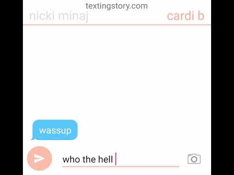 nicki minaj and cardi b texting story //they argued - YouTube