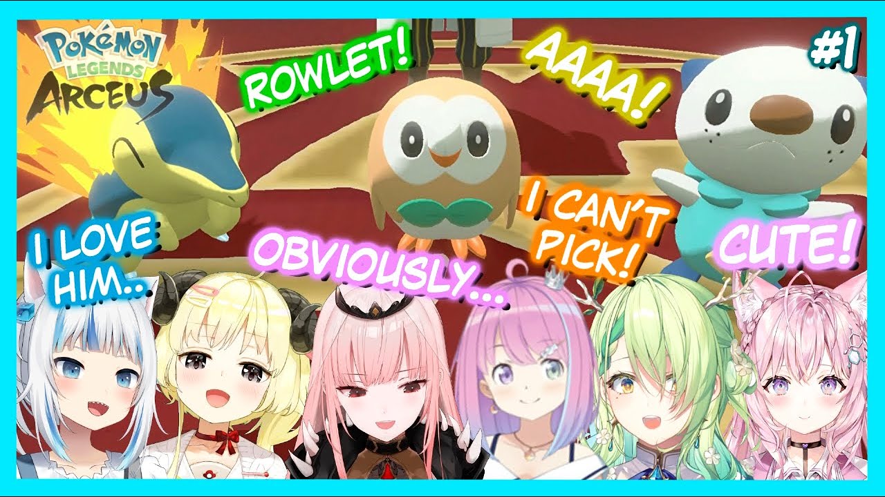 Hololive Picking Their Starter Pokémon Compilation #1【Pokémon Legends ...