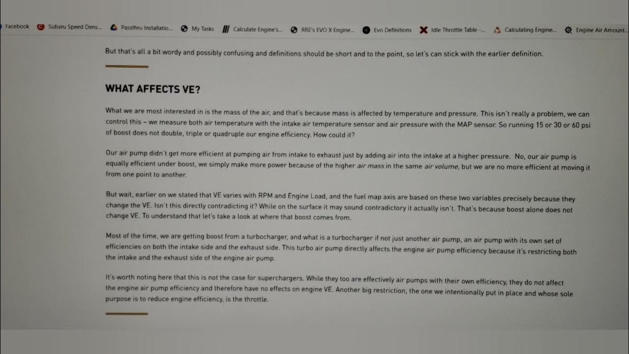 Do VE numbers matter when tuning? - YouTube
