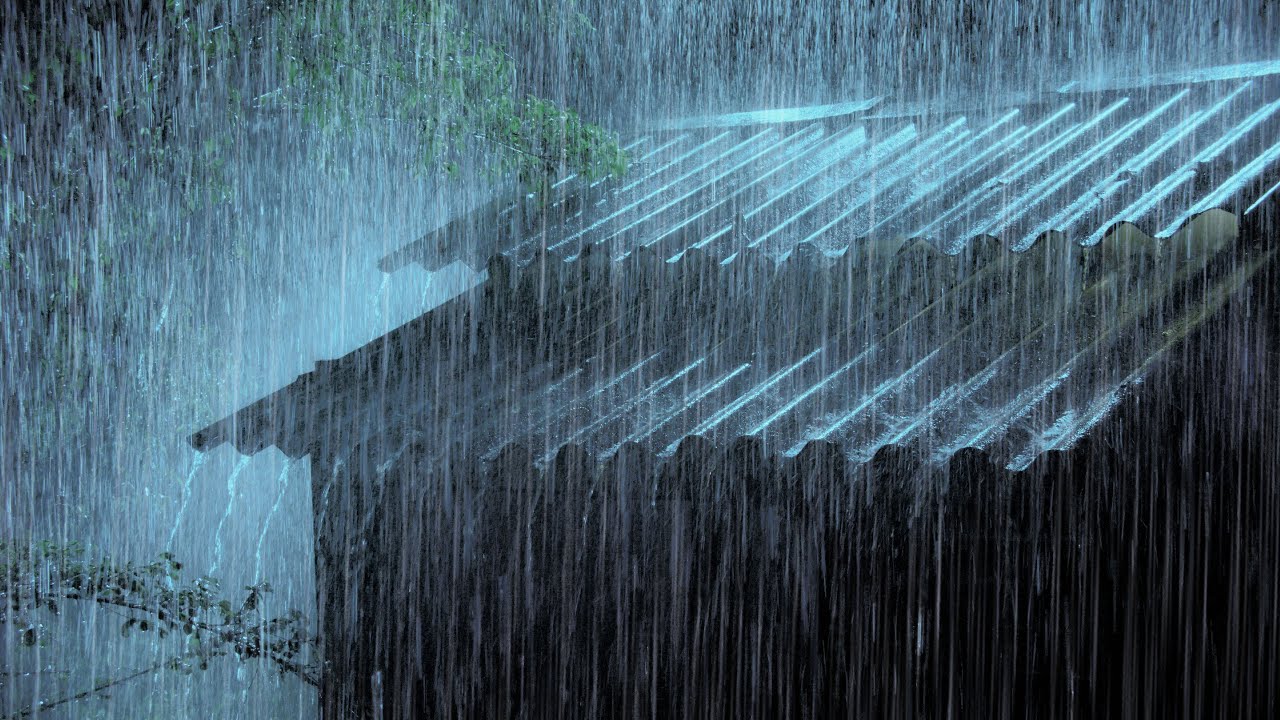 Beat Insomnia Instantly with Strong Rain on Roof & Powerful Thunder ...