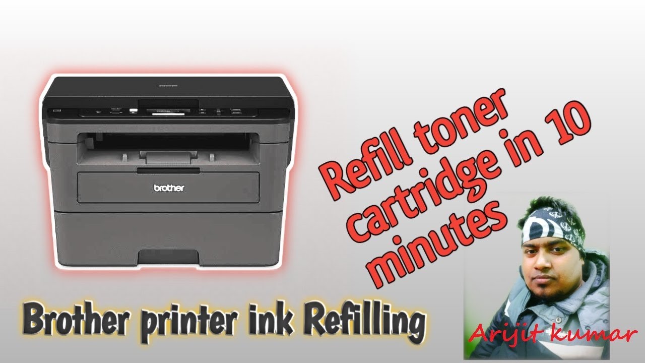 Brother printer Toner Refilling - YouTube