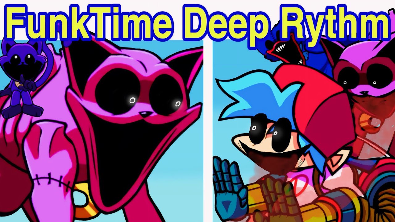 Friday Night Funkin’ Funktime Deep Rythm | Vs Catnap, Huggy | Poppy ...
