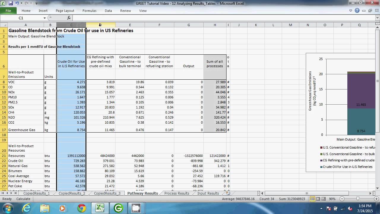 GREET Tutorial #12 Exploring Results - YouTube