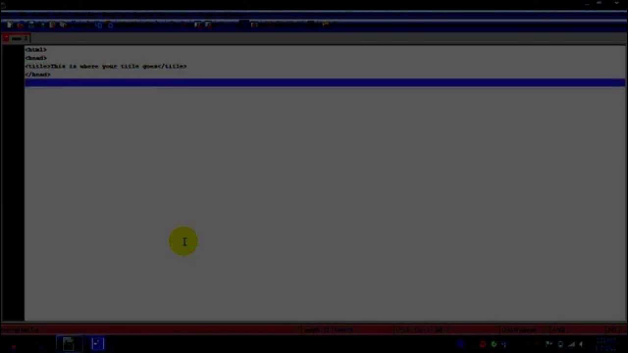 How To Create A Website Using Notepad++ - YouTube