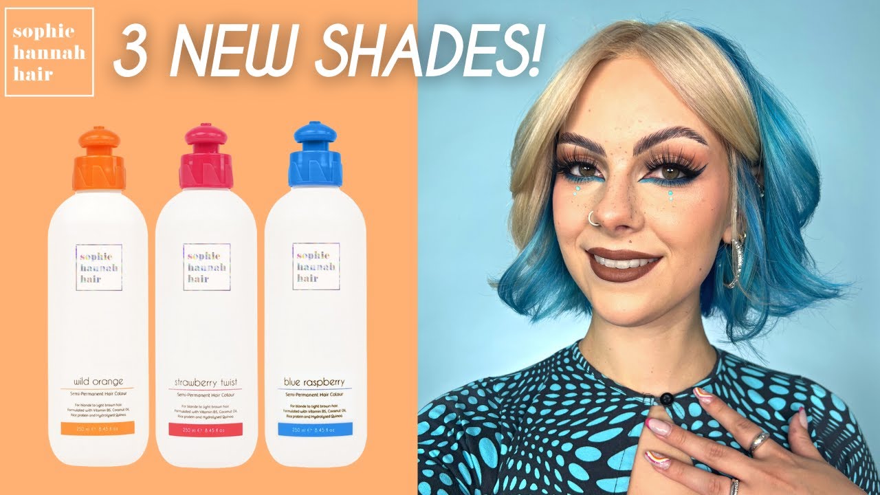 Introducing 3 NEW HAIR DYES Sophie Hannah Hair - Blue, Red & Orange ...