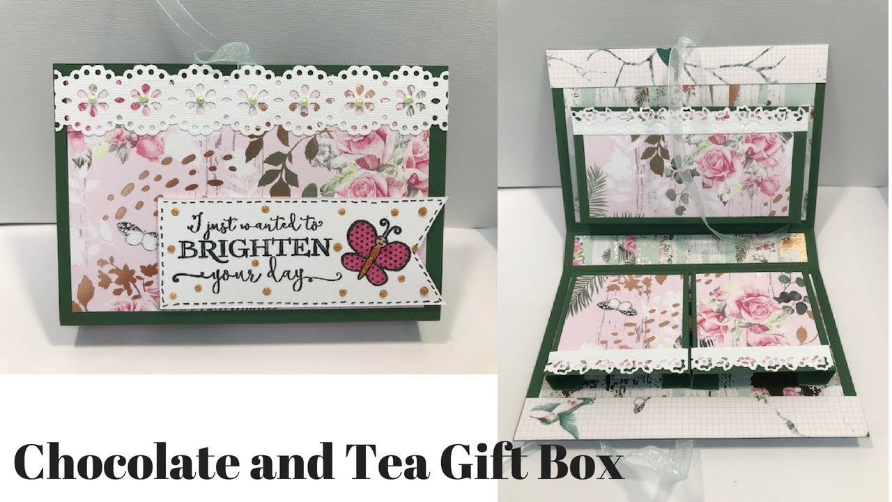 Chocolate and Tea Gift Box Tutorial - YouTube
