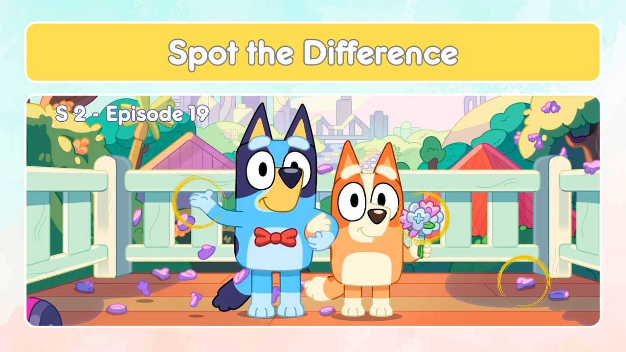 Bluey Quiz - Bluey S2E19 The Show｜ Spot the difference ｜ Mind Game ...