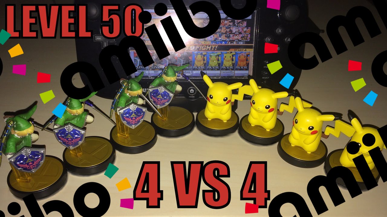 4 Level 50 Pikachu VS 4 Level 50 Link - NO CONTEST!! - Amiibo Team ...