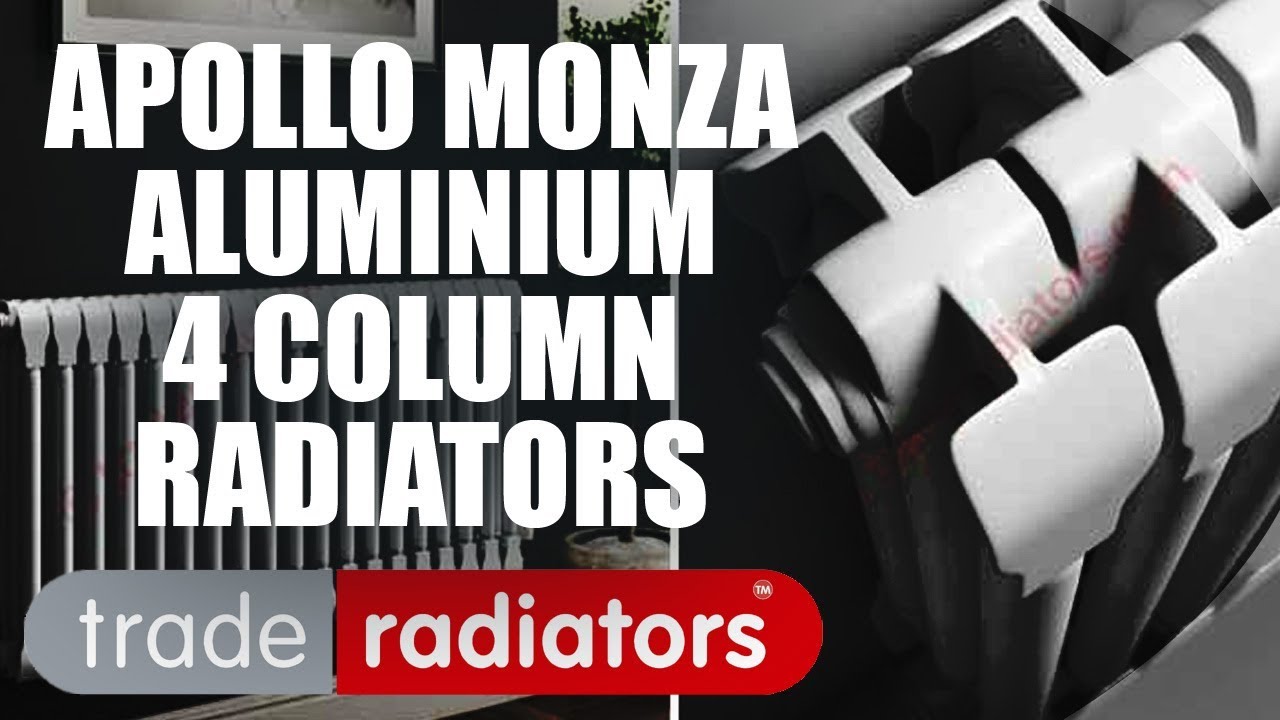Apollo Monza 4 Column Aluminium Radiator, 570mm x 1000mm | Trade ...