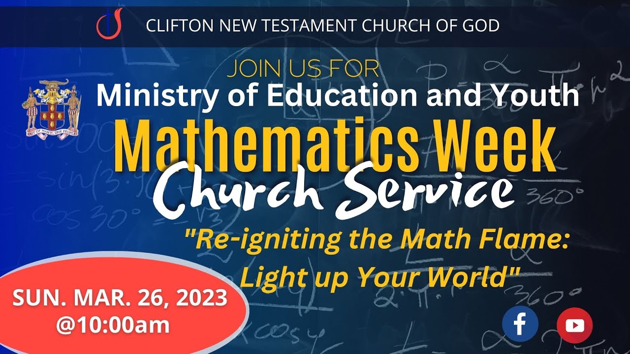 Ministry of Education & Youth Church Service || Mathematics Week ...