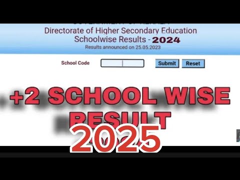 kerala plus two result 2025 school wise +2 kerala how to get school ...