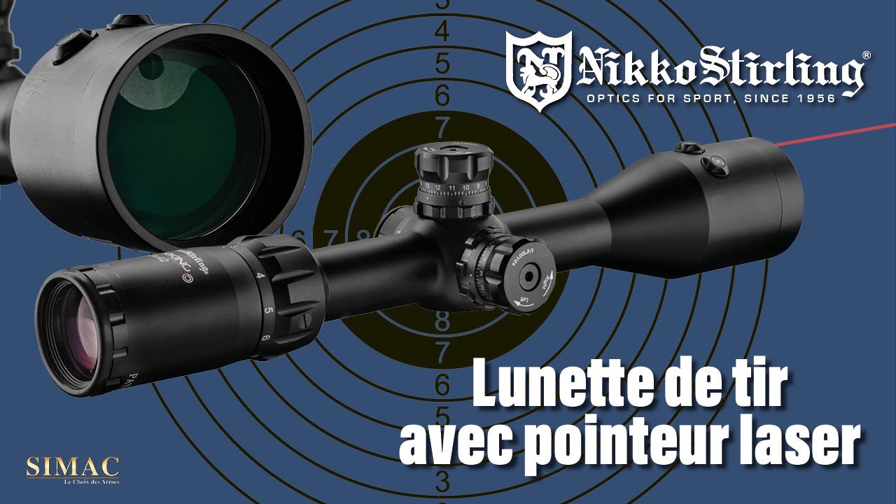 Lunette de tir NIKKO STIRLING Laserking avec pointeur laser - SIMAC ...