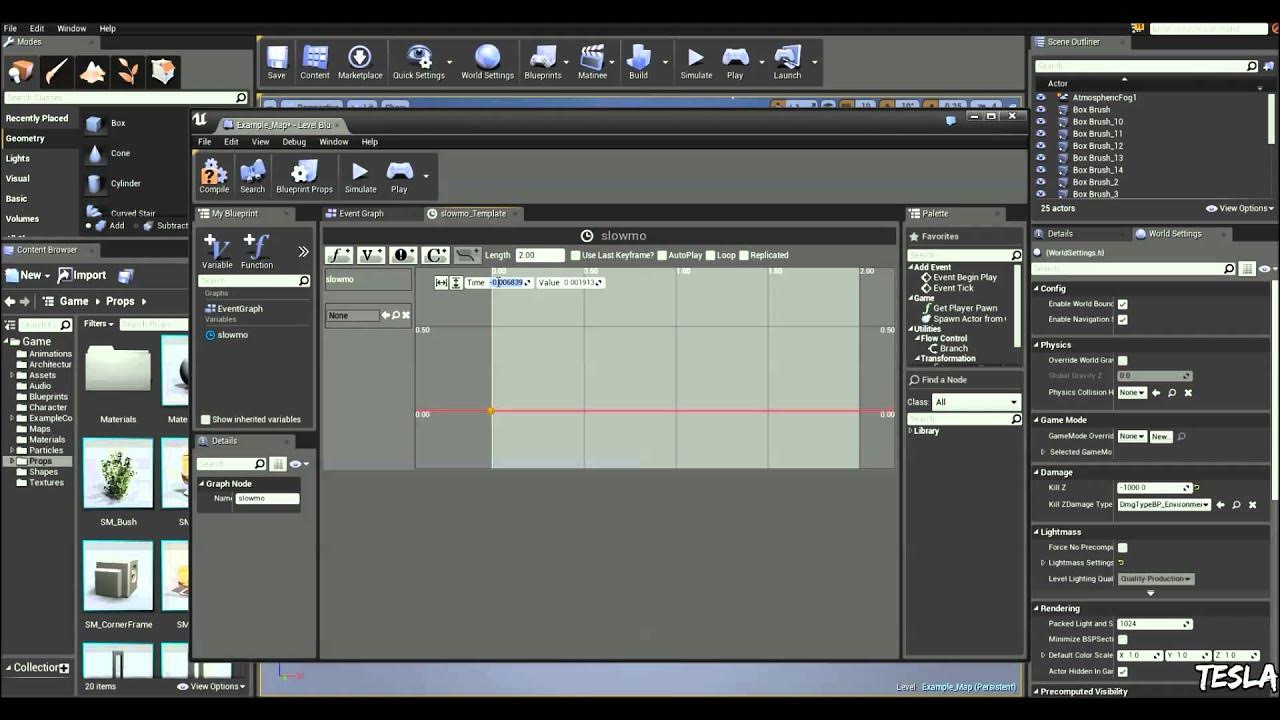 Unreal Engine 4 Tutorial - Slow Motion - YouTube