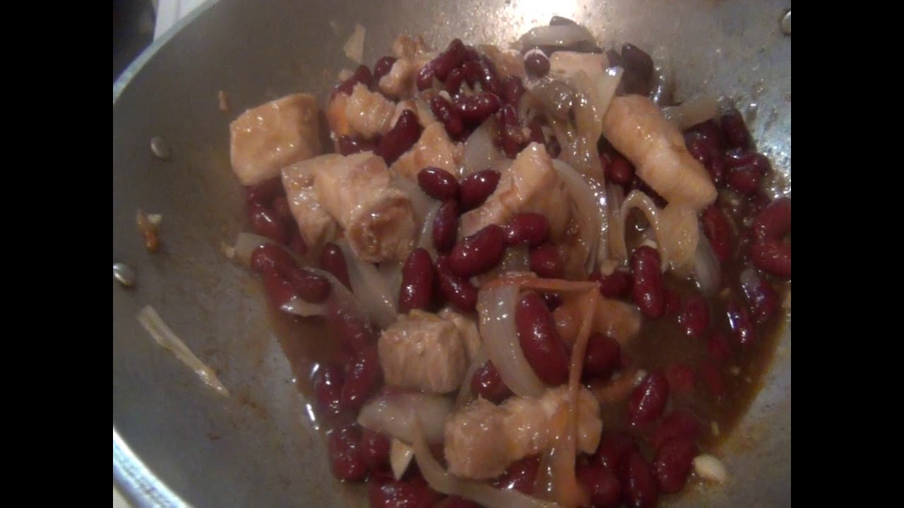 ginisang Pechay with Red KIdney Beans - YouTube