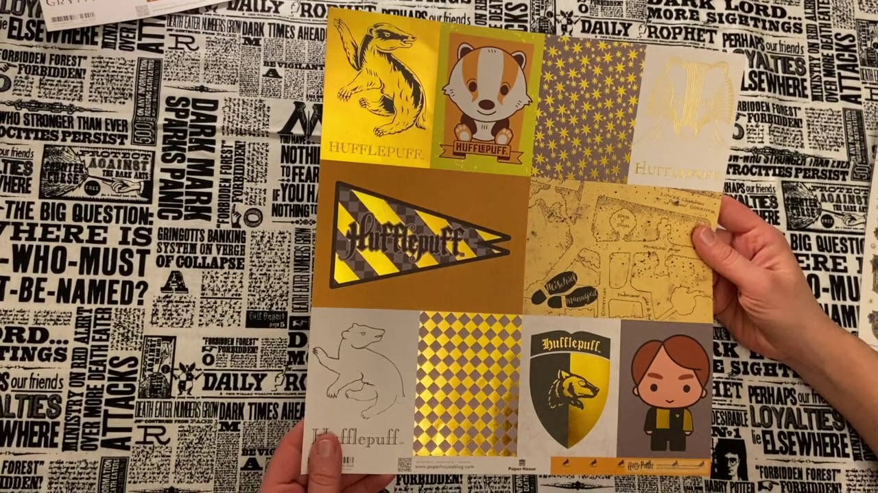 Hogwarts House Craft Paper || Harry Potter Arts & Crafts - YouTube