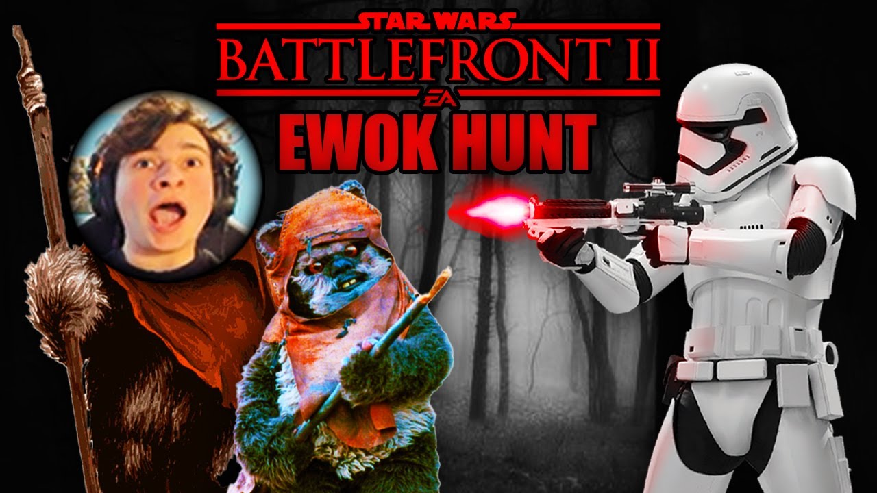 THEY SURROUNDED US! | Star Wars Battlefront 2 Ewok Hunt Funny Moments ...