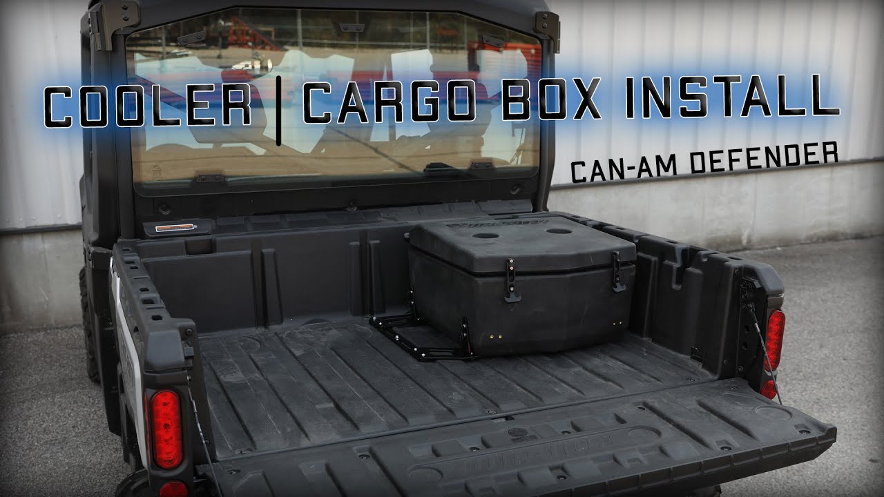 Can-Am Defender SuperATV Cooler | Cargo Box Install - YouTube