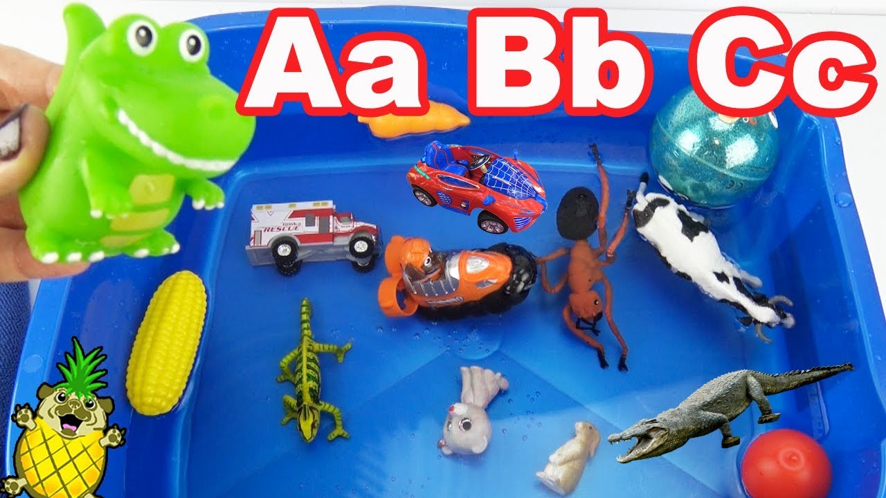 Learn Alphabet Letters with Jungle Animals and Toy Cars by Puggy ...